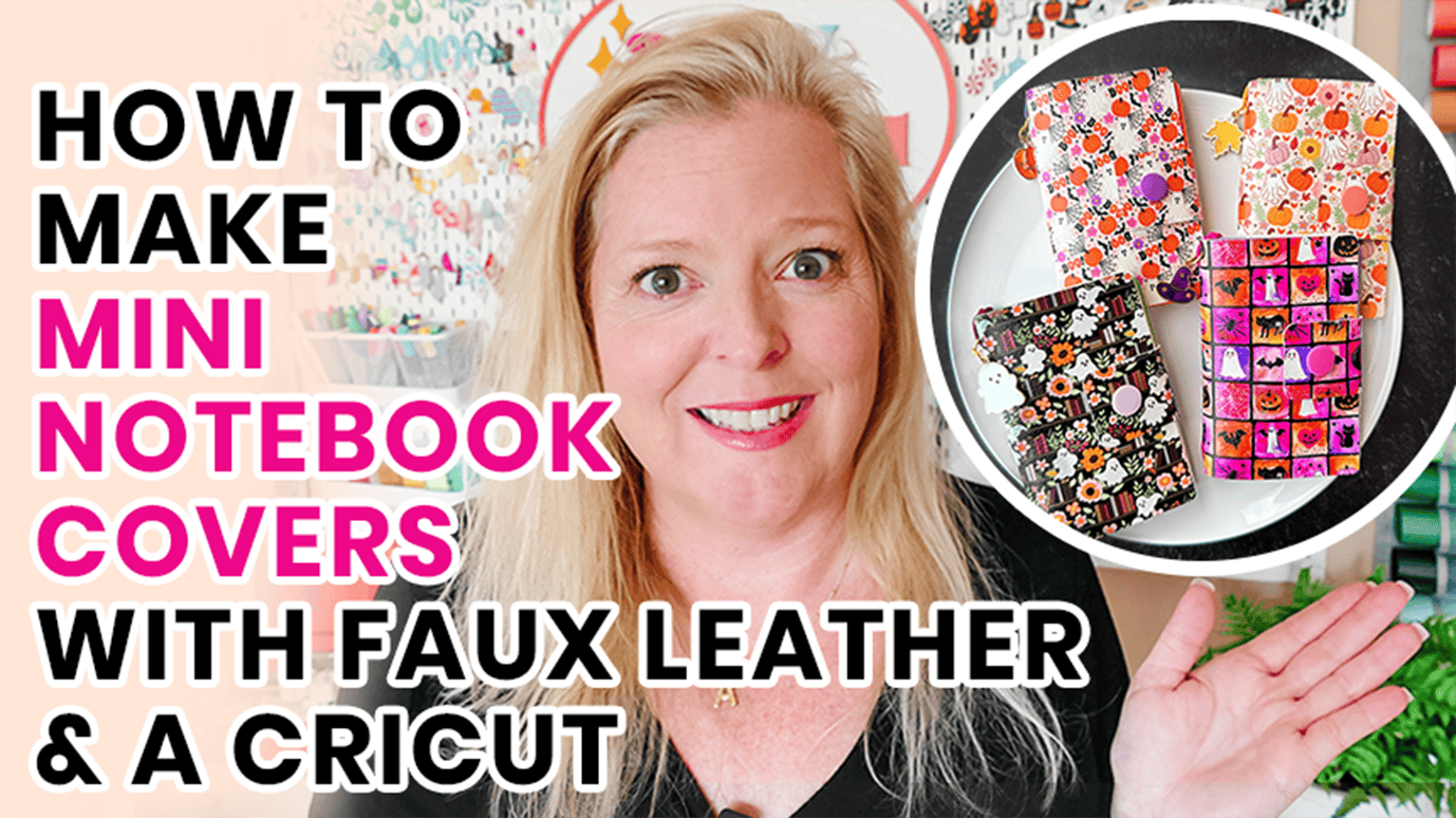 DIY Faux Leather Mini Notebook Covers - Amy Romeu