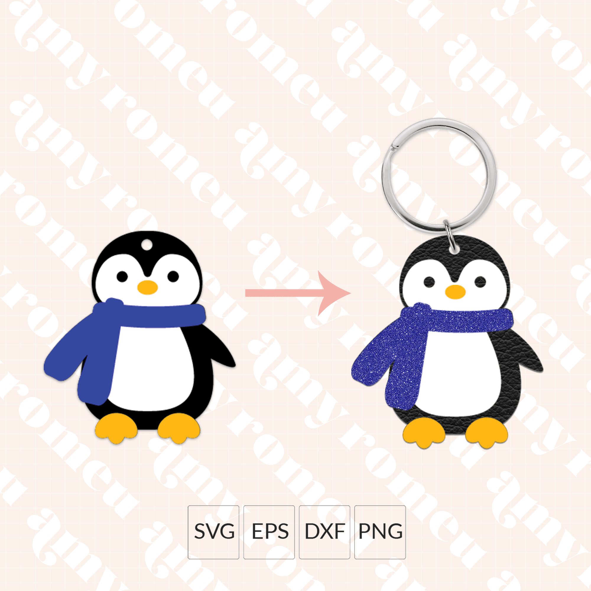 How to Make a Penguin Keychain - Amy Romeu