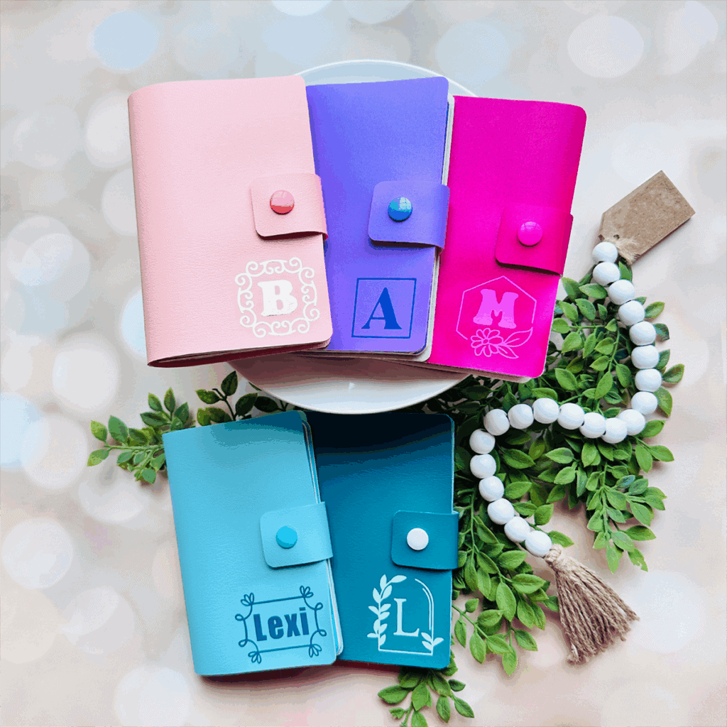 How to Make Faux Leather Notebook Covers with a Cricut - Amy Romeu