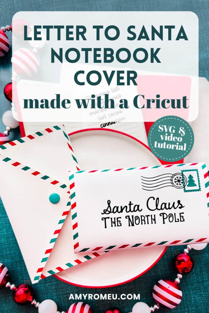 How to Make a Faux Leather Letter to Santa Notebook Cover with a Cricut ...