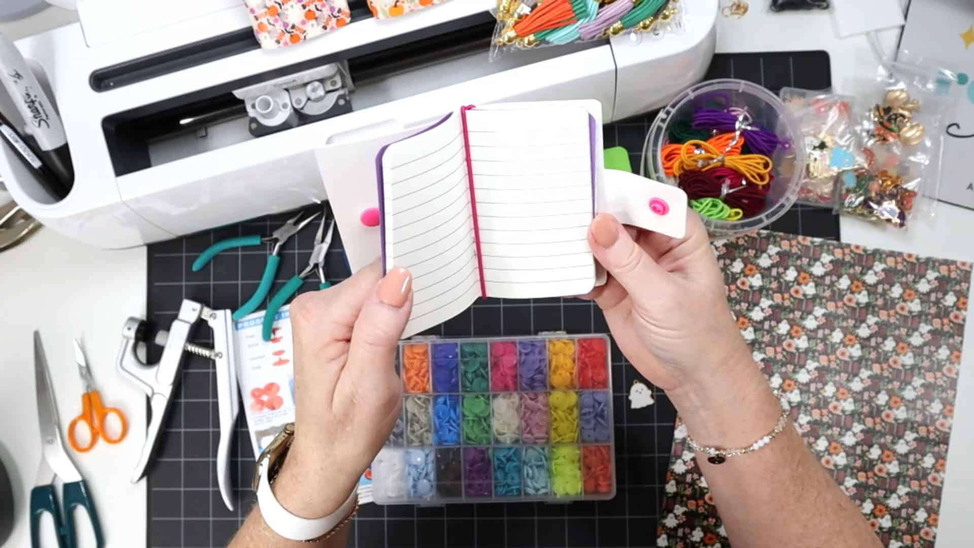 DIY Faux Leather Mini Notebook Covers - Amy Romeu