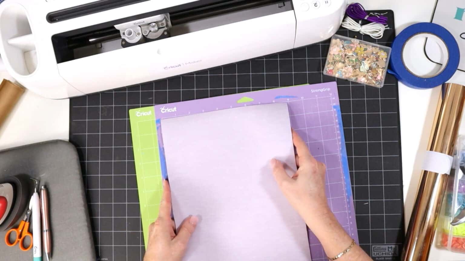 How to Make a Faux Leather Spring Notebook Cover with a Cricut - Amy Romeu