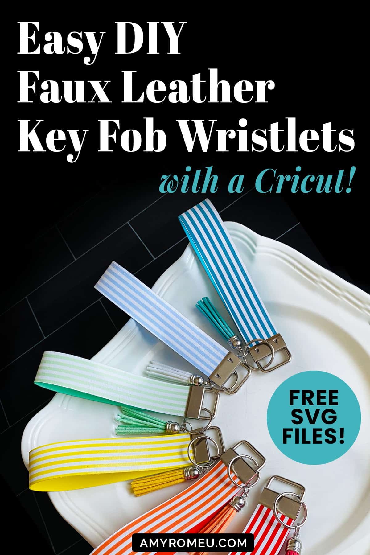 Easy Faux Leather Key Fob Wristlet Amy Romeu easy-faux-leather-key-fob-wristlet-amy-romeu