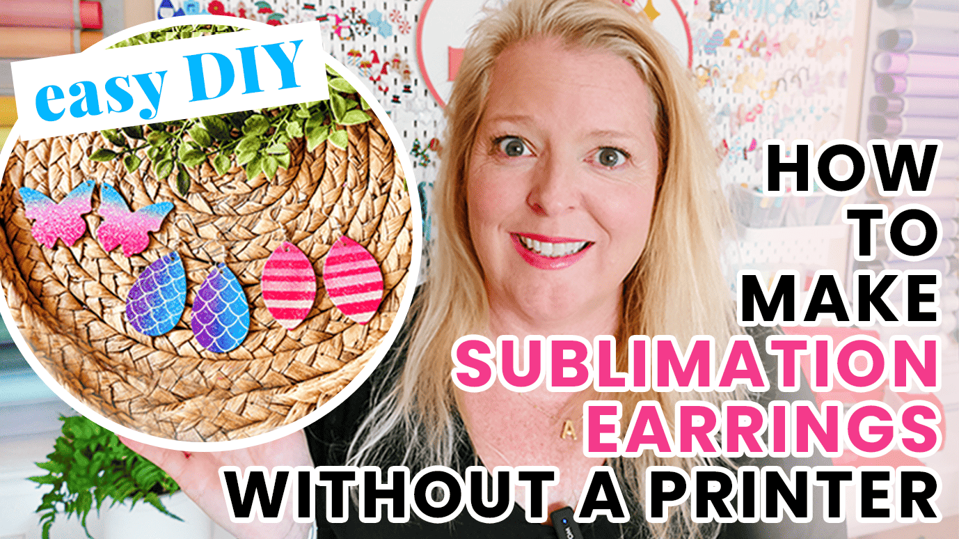 Easy Sublimation Earrings without a Sublimation Printer - Amy Romeu