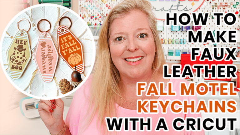 Faux Leather Fall Motel Style Keychains - Amy Romeu