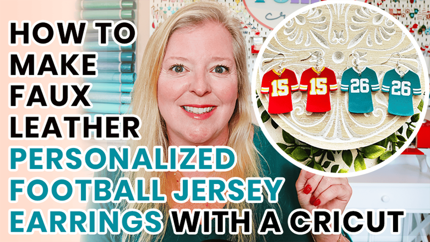 How to Make Personalized Faux Leather Football Jersey Earrings with a ...