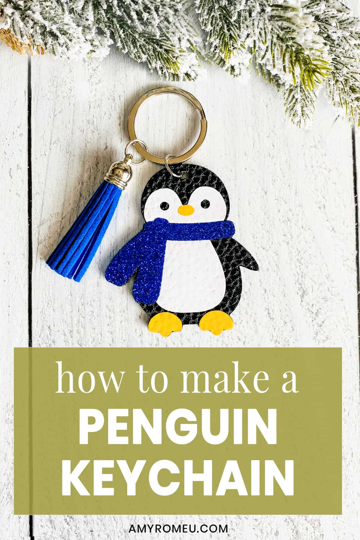 How to Make a Penguin Keychain - Amy Romeu