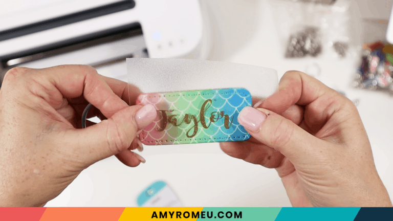 Personalized Cricut Infusible Ink Keychains - Amy Romeu