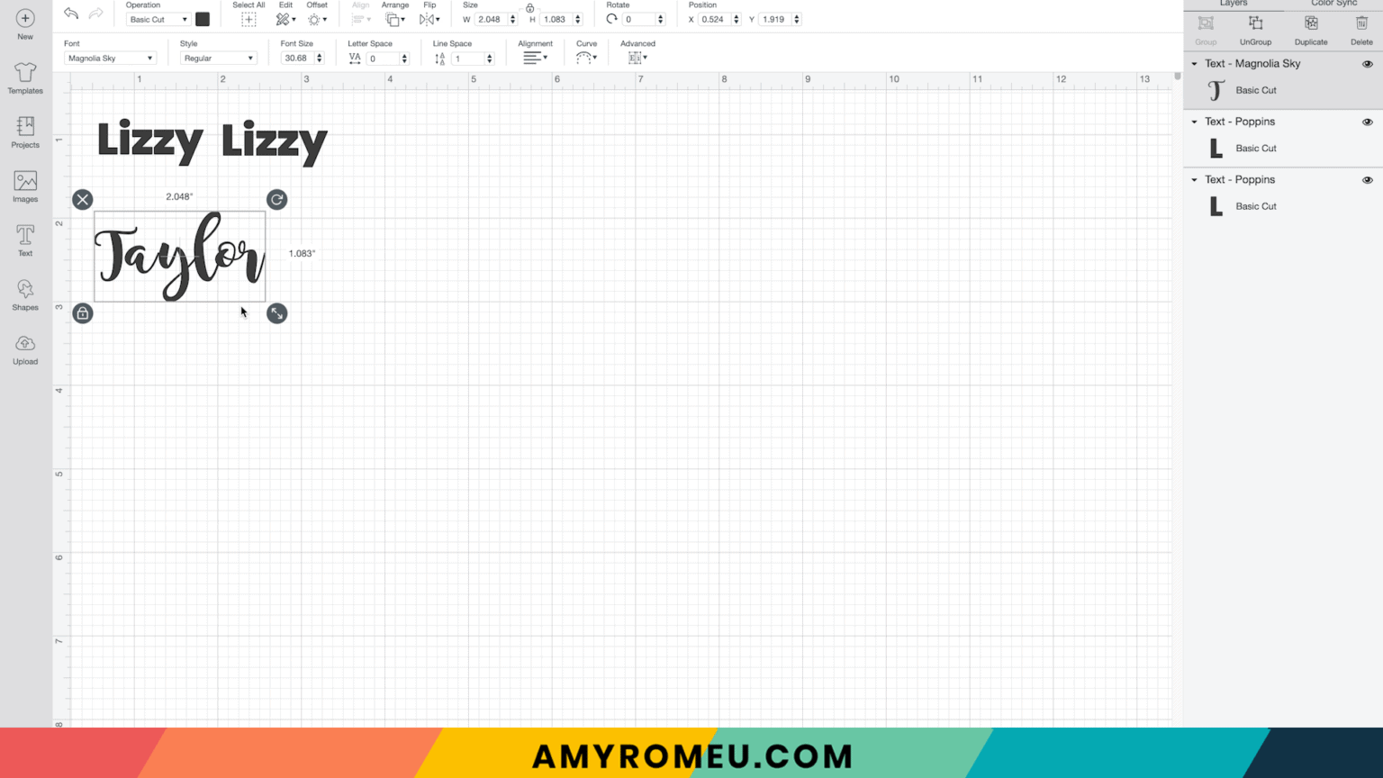 Personalized Cricut Infusible Ink Keychains - Amy Romeu