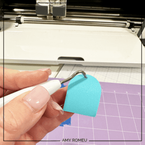 Cricut Faux Leather Arched Christmas Angel Earrings - Amy Romeu