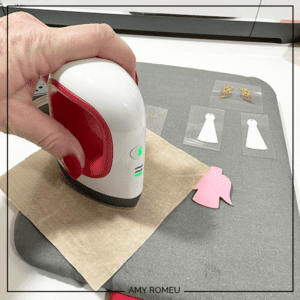 Faux Leather Angel Earrings Made with a Cricut - Amy Romeu