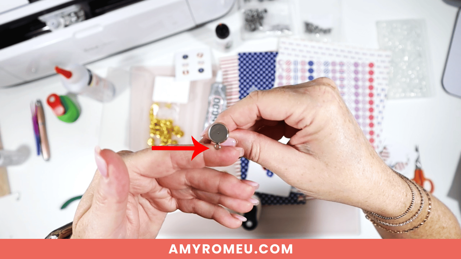 Easy DIY Faux Leather Stud Earrings - Amy Romeu