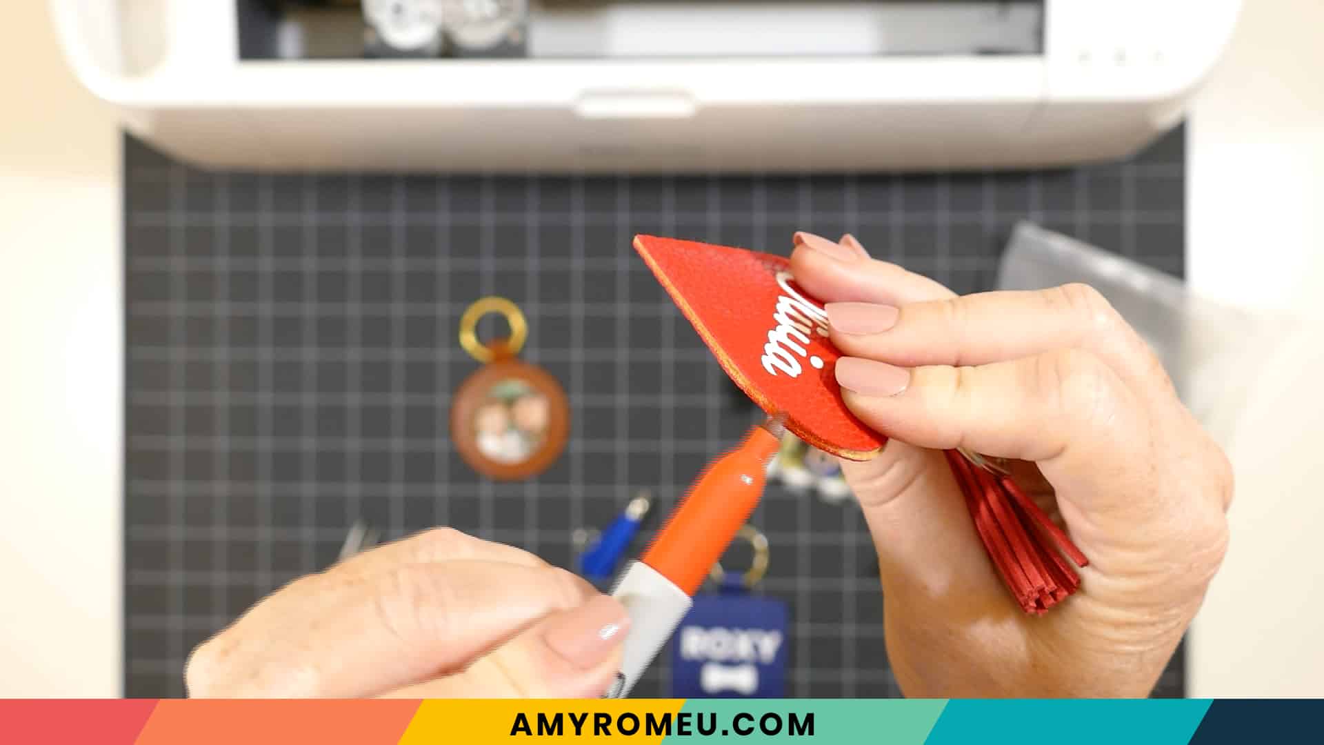DIY Personalized Photo Keychain - Amy Romeu