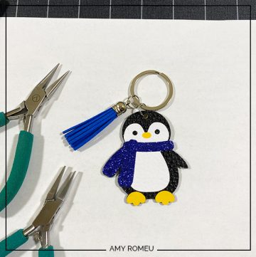 How to Make a Penguin Keychain - Amy Romeu