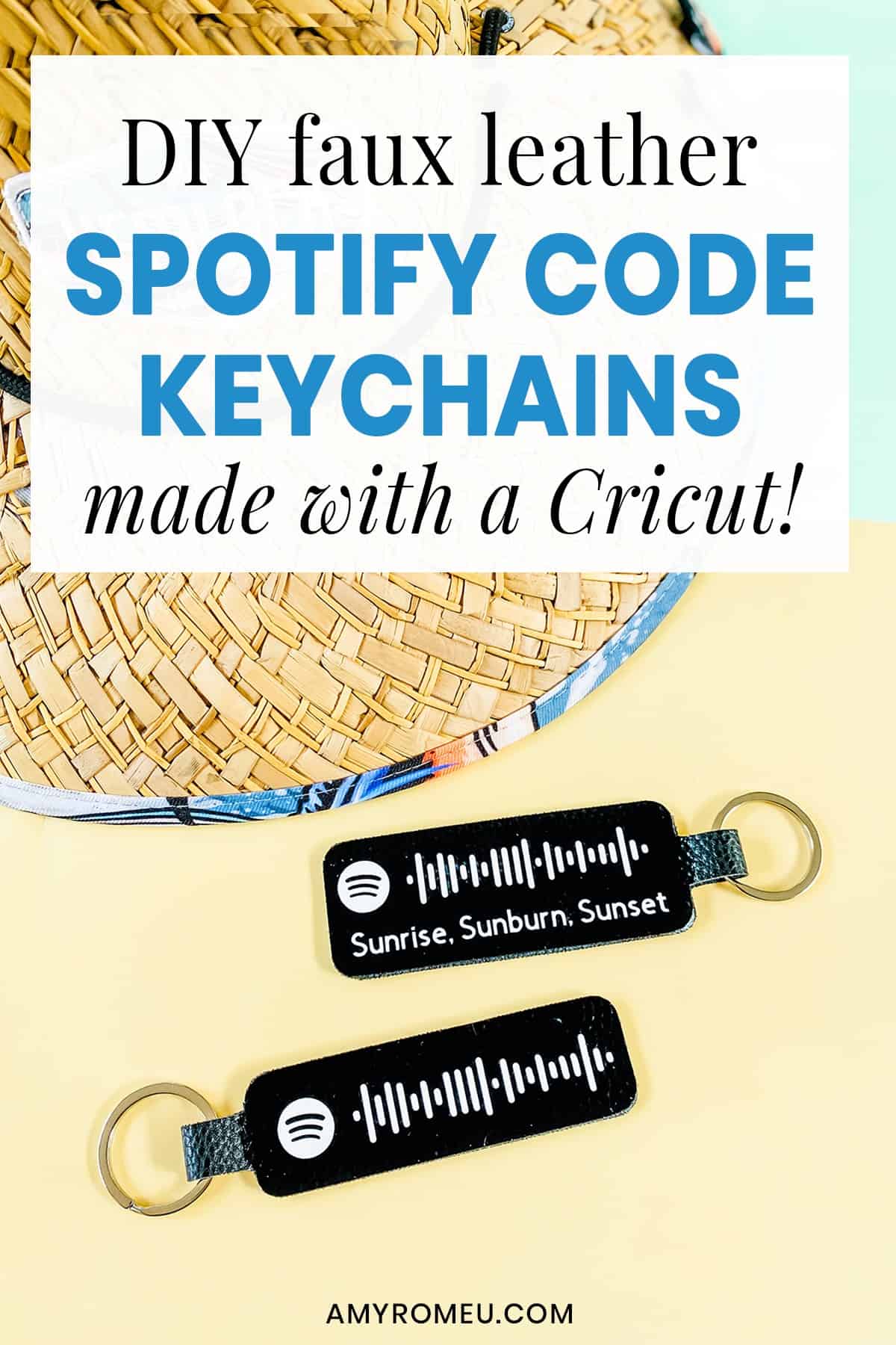 Spotify Code Keychain Cricut DIY - Amy Romeu