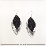 How to Make Faux Leather Earrings with a Cricut - Amy Romeu